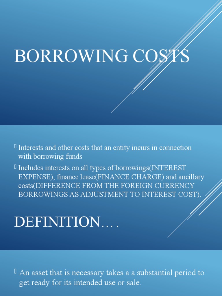 Borrowing Costs | PDF | Debt | Interest