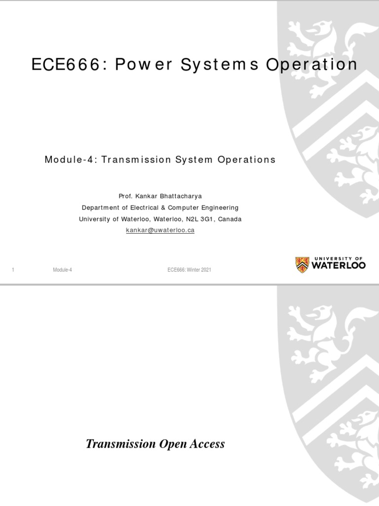 Module-4 Transmission System Operations | PDF | Electric Power ...