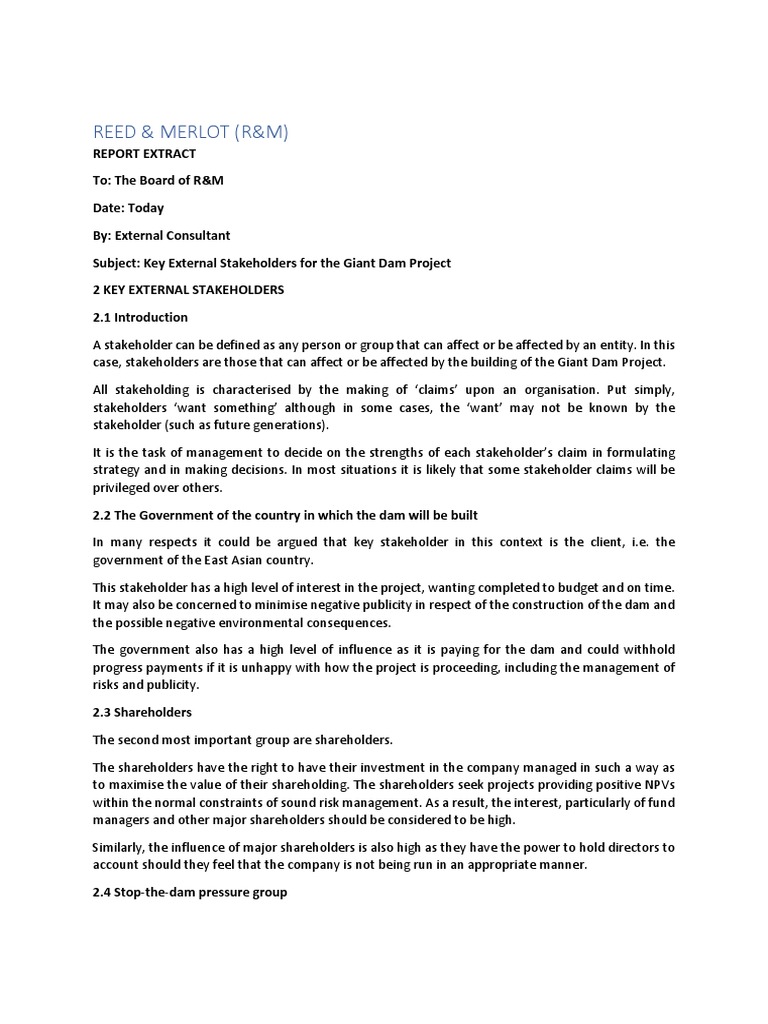 Stakeholders and CSR Answers | PDF | Corporate Social Responsibility ...