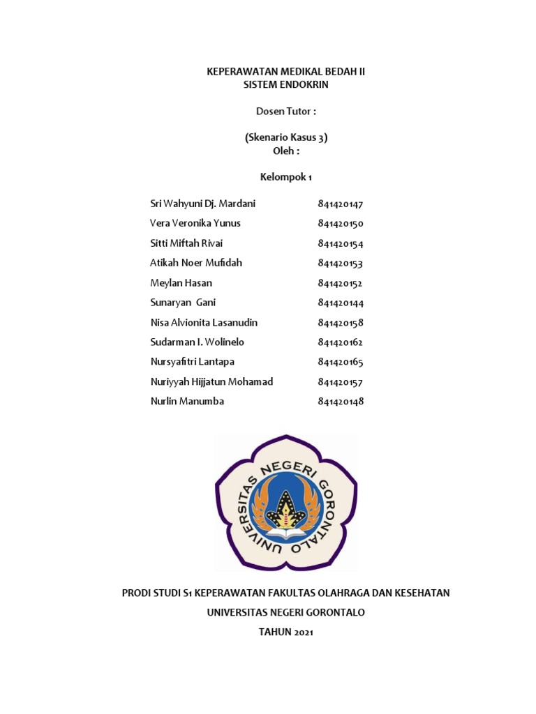 PBL KMB 2 Kasus 3 Kel 1 Endokrin1 | PDF | Kesehatan Holistik | Gaya Hidup
