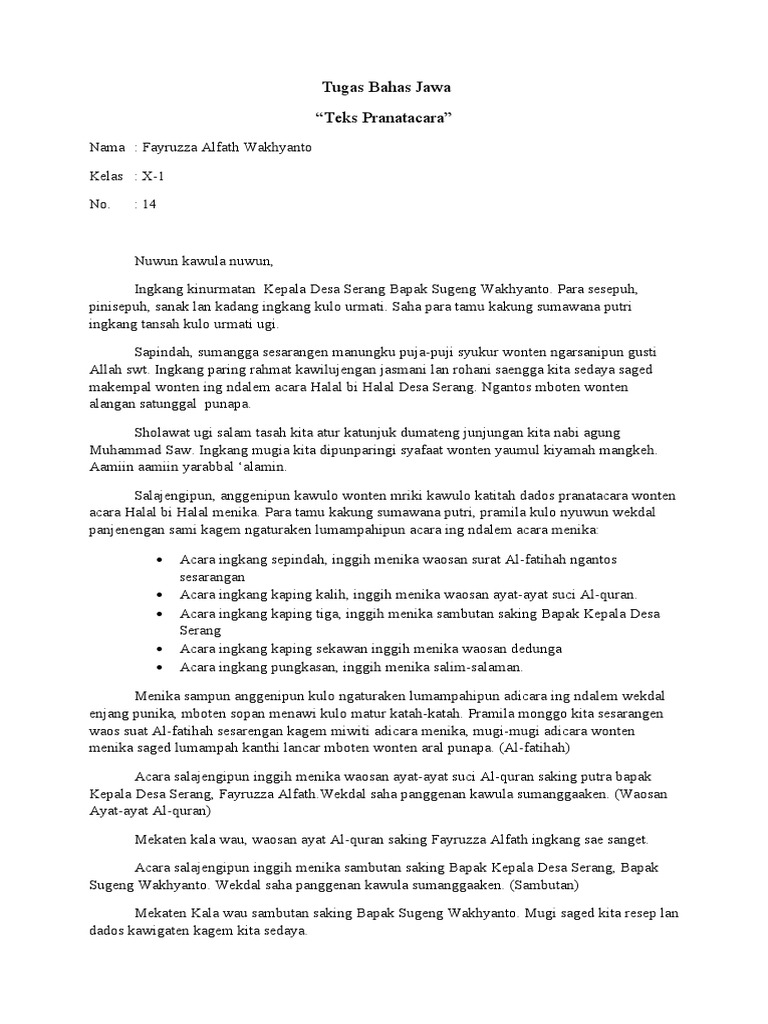 Teks Pranatacara | PDF