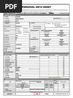 CSC Form 212 (Revised 2017) Personal Data Sheet | PDF | Employment ...