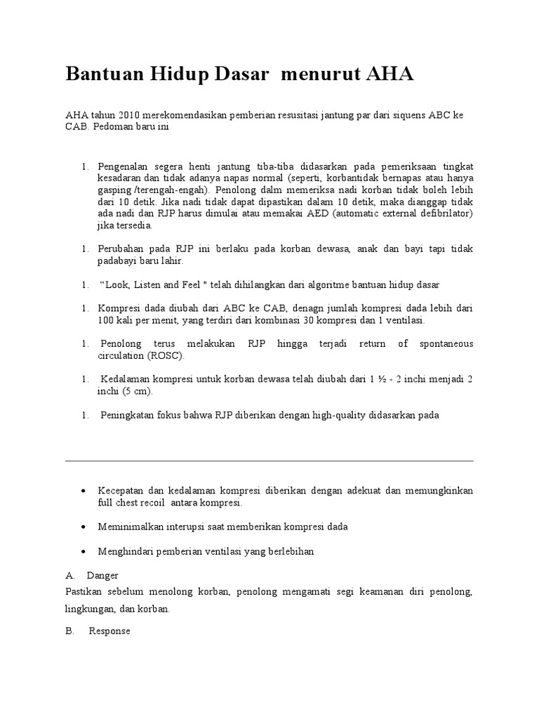 BHD Menurut AHA | PDF