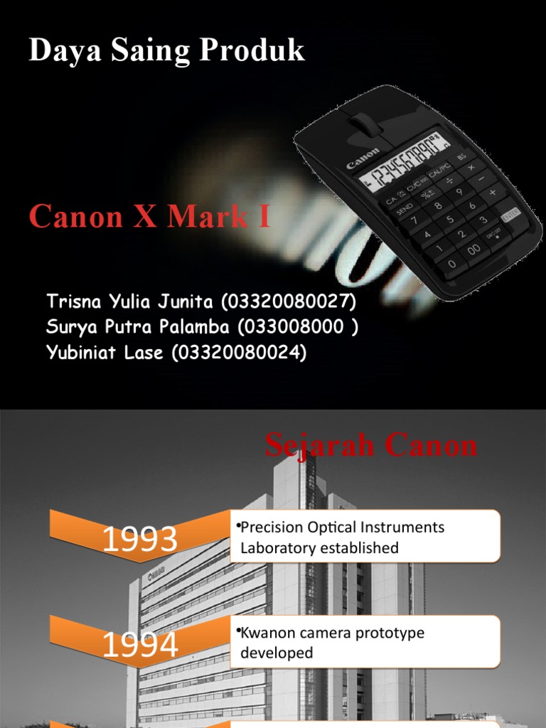 Analysis of the Canon X Mark I Multi-Function Wireless Mouse: Combining ...