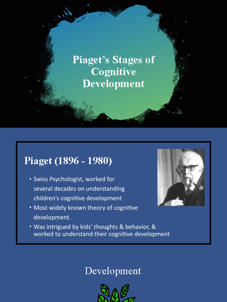 Piaget's Stages of Cognitive Development | PDF | Cognitive Development ...