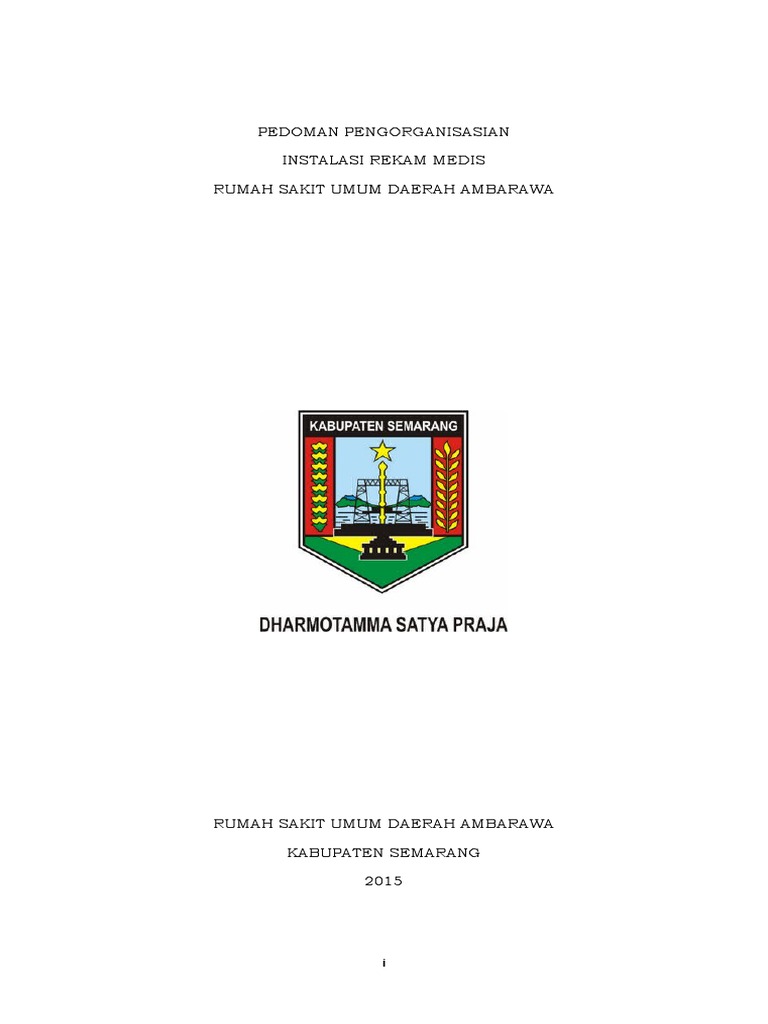 (Print) PEDOMAN PENGORGANISASIAN RM | PDF