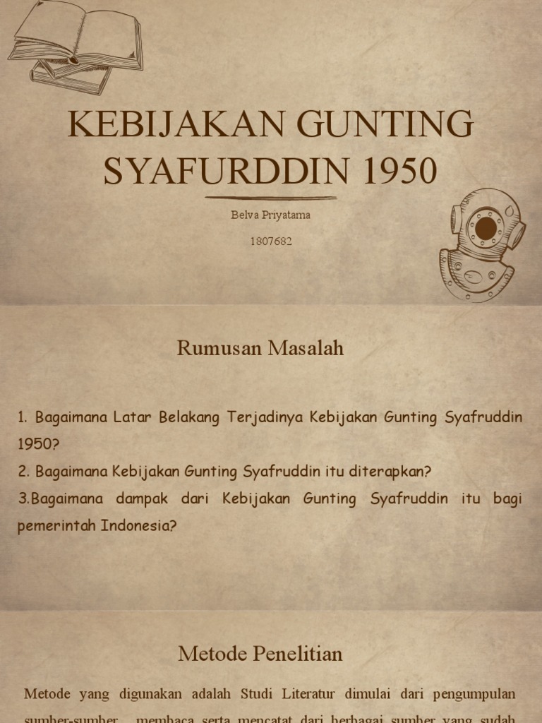 Kebijakan Gunting Syafrudin 1950 | PDF | Politik | Ilmu Sosial