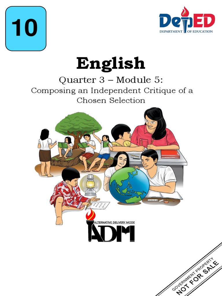 English: Quarter 3 - Module 5 | PDF | Idea | Evaluation