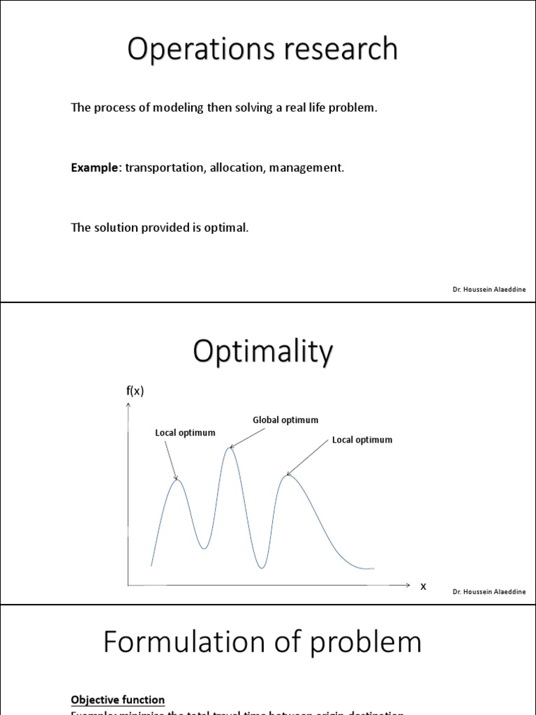 The Process of Modeling Then Solving A Real Life Problem.: Example ...