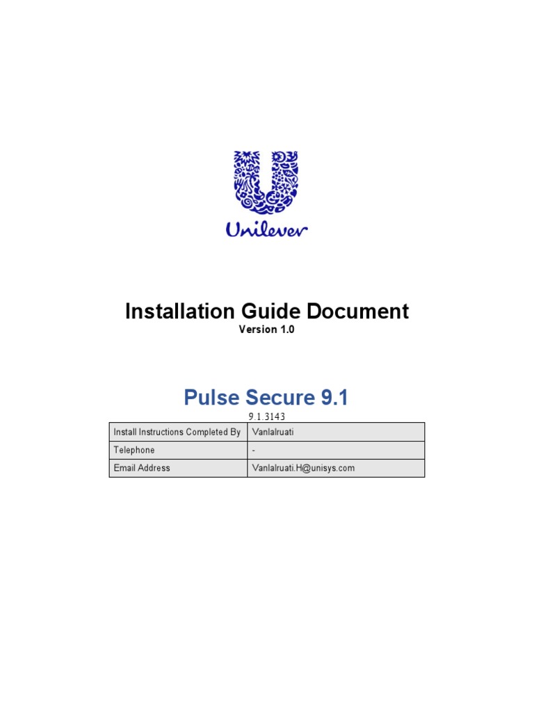 Pulse Secure 9.1R8 Installation Document | PDF | Application Software ...