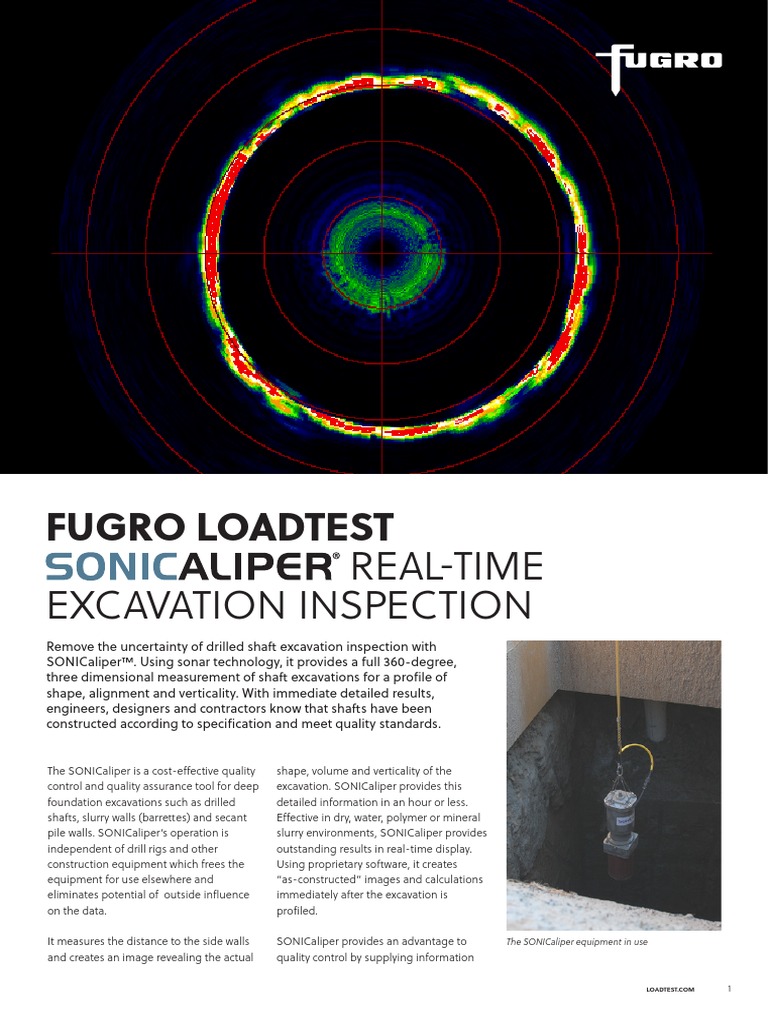 Fugro Loadtest: Real-Time Excavation Inspection | PDF | Deep Foundation ...