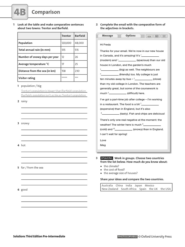 4B Comparison | PDF | Weather