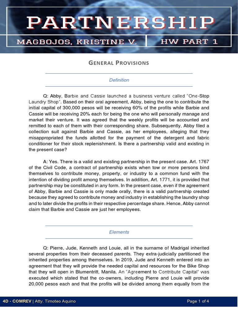 Partnership by Estoppel: Analyzing the Potential Partnership Liability ...