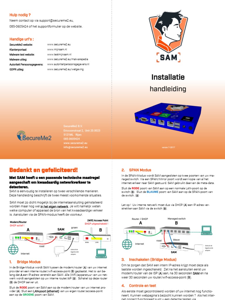 Installatie Handleiding SAM Cyber Alarm v1.2 | PDF