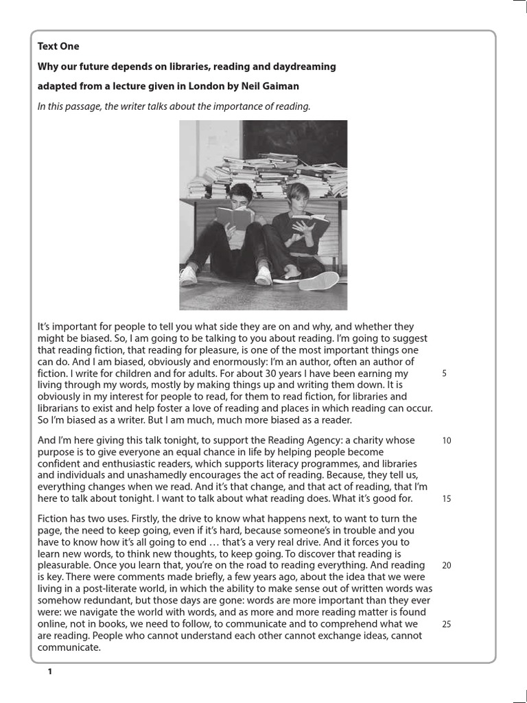 Reading & Writing Practice 2 | PDF | Writers | Adolescence