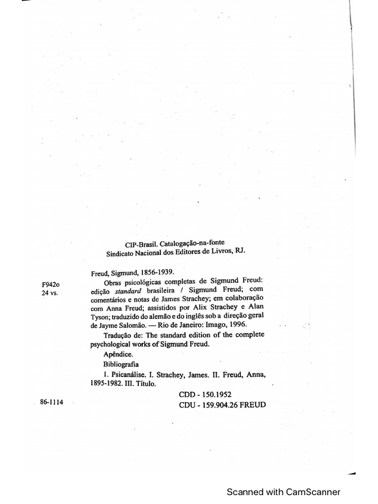 Freud. O Ego e o Id (1923) . | PDF