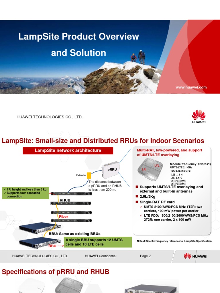 Lampsite Product Overview and Solution: Huawei Technologies Co., LTD ...
