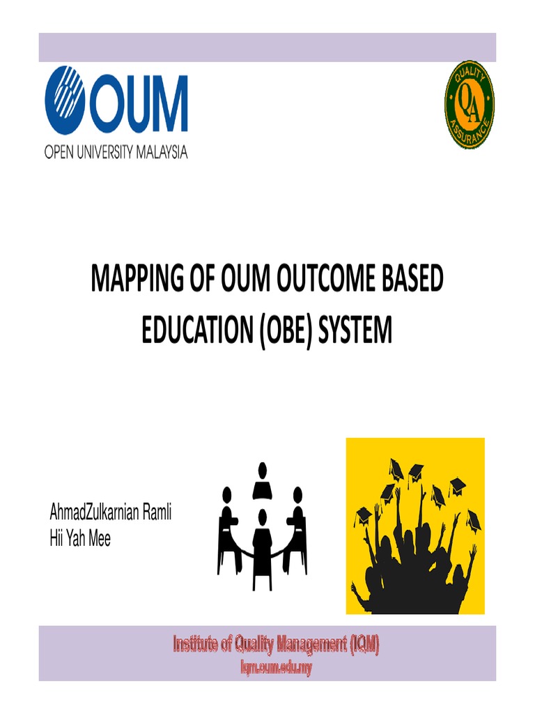 Mapping of Oum Outcome Based Education (Obe) System: Ahmadzulkarnian ...