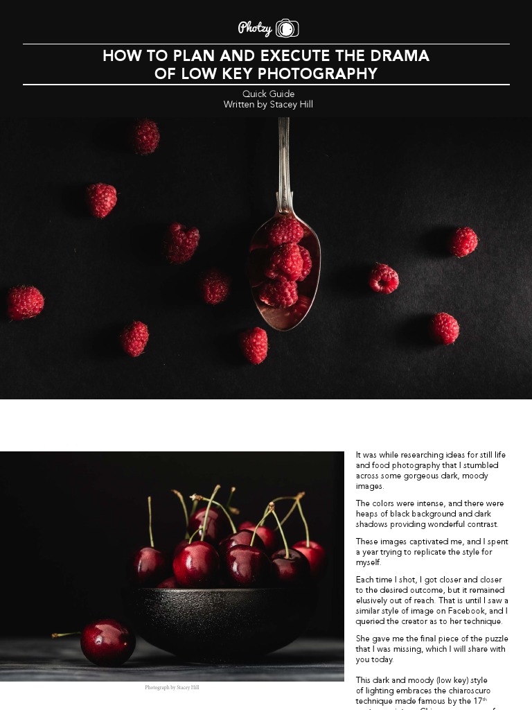 Low Key Photography | PDF | Exposure (Photography) | Macro Photography