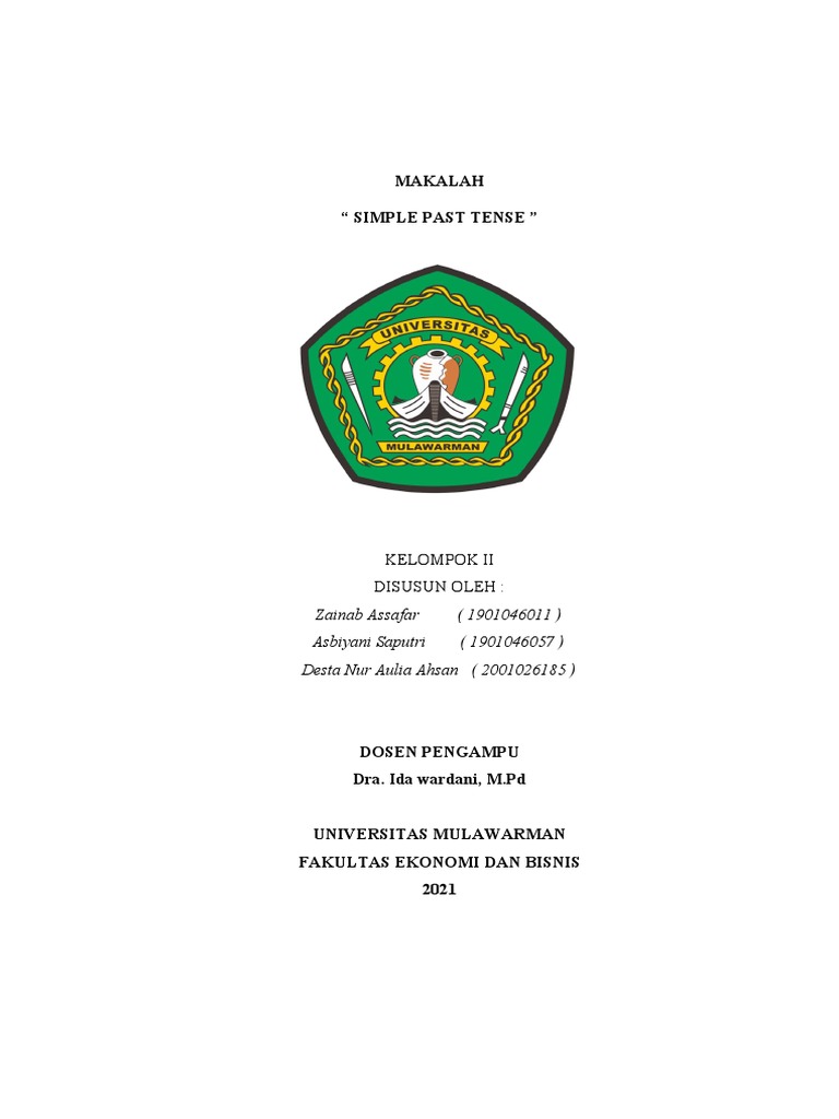Kelompok 2 Makalah Simple Past Tense | PDF