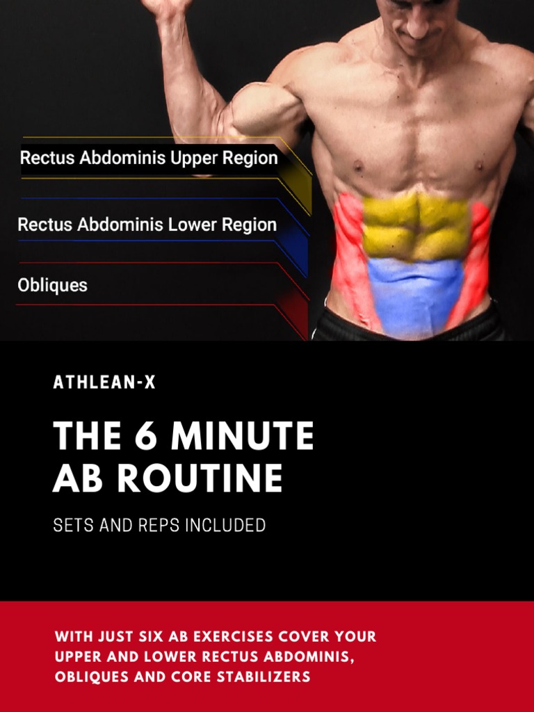 A Concise 6-Minute Ab Routine Covering the Major Core Muscle Groups | PDF