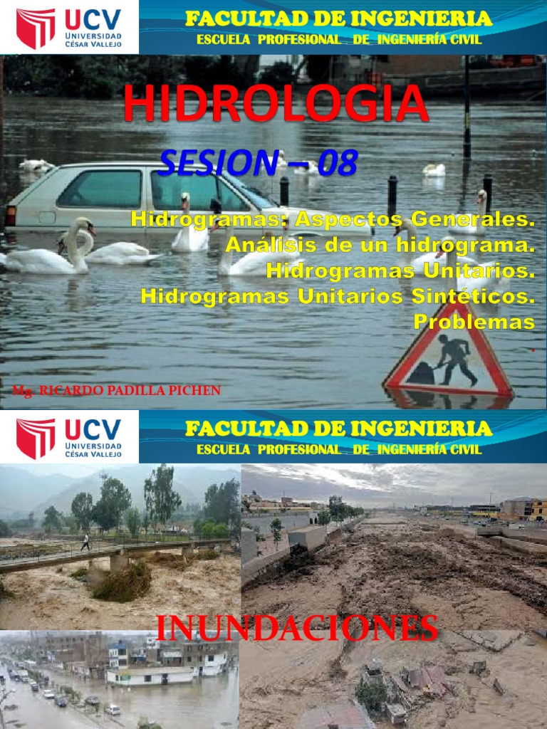 Sesion 8 - 201901 - Hidrogramas | PDF | Descarga (hidrología) | Precipitación