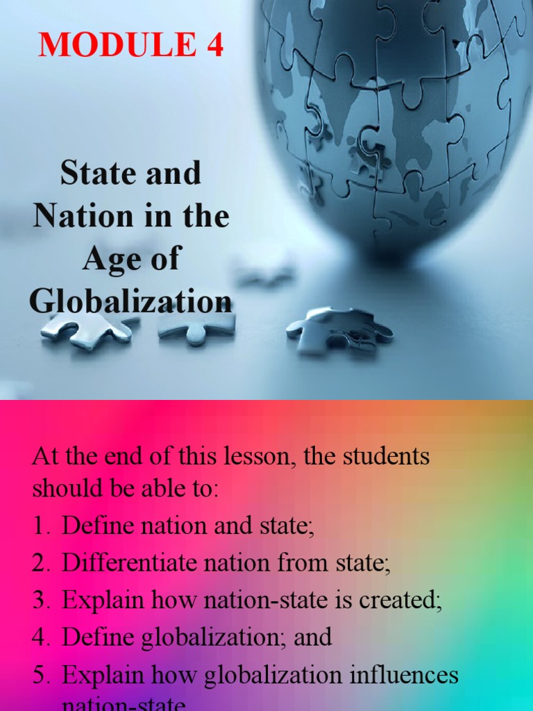 State and Nation in Globalization Module | PDF | Nation | Globalization