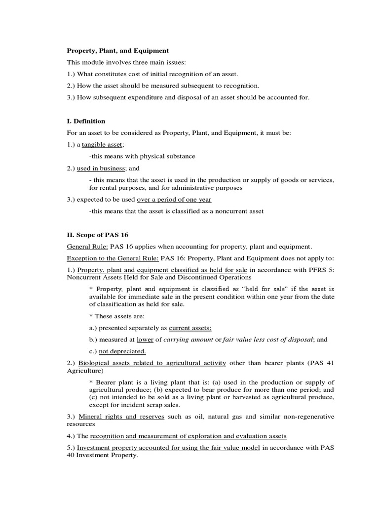 Module 2.1 (Property, Plant, and Equipment) | PDF | Depreciation ...