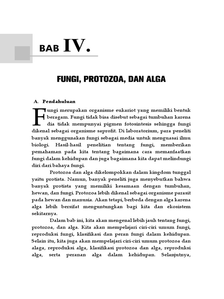 Fungi, Protozoa, Alga | PDF