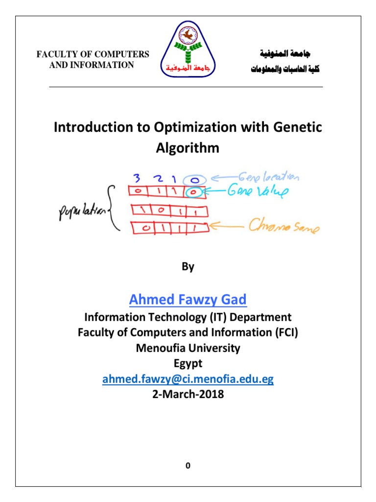 Introduction To Optimization With Genetic Algorithm: Ahmed Fawzy Gad | PDF | Fitness (Biology ...