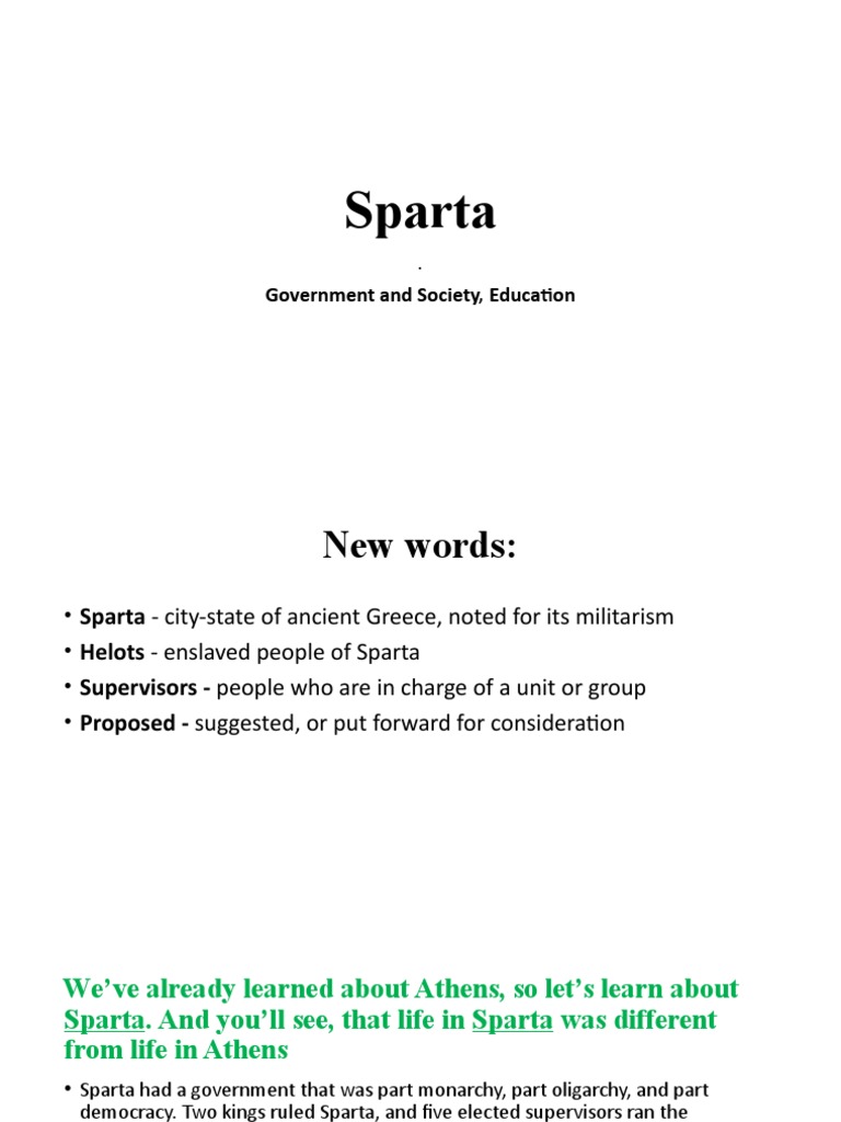 Sparta | PDF