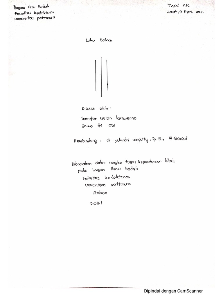 Tugas MR - Jennifer Vivian Kiriwenno (202084051) | PDF