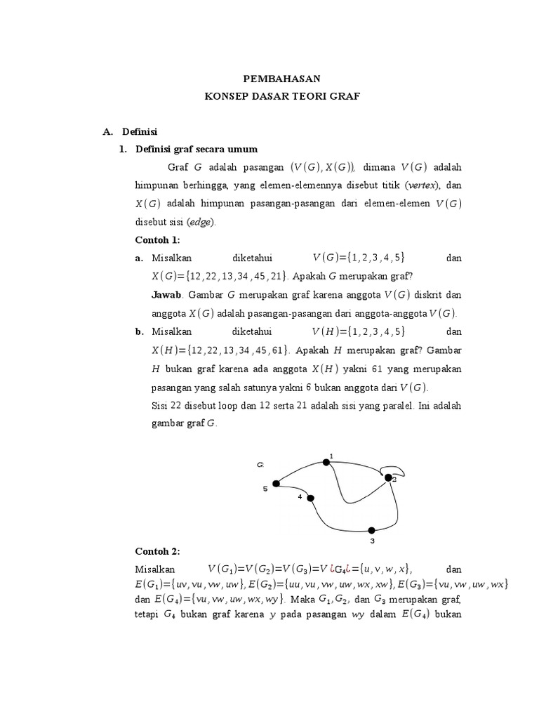 K1-Konsep Dasar Teori Graf | PDF