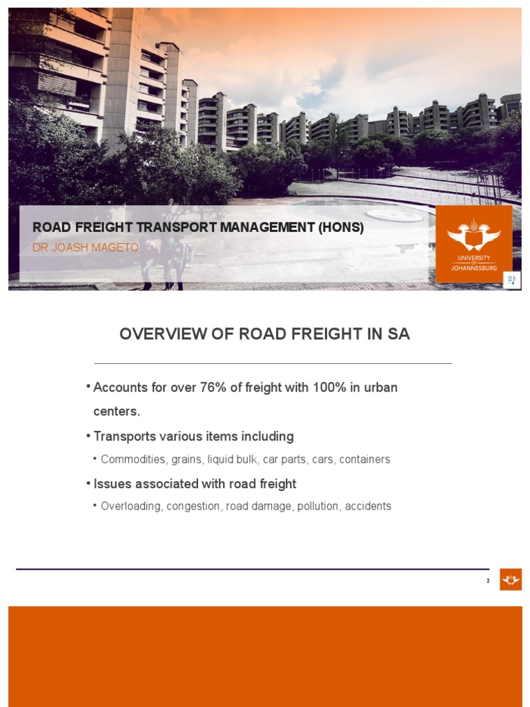 Road Freight Transport Overview | PDF | Cargo | Transport