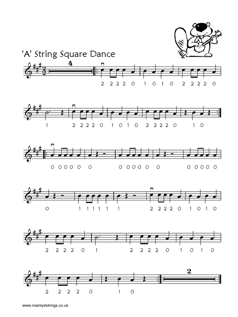 'A' String Square Dance | PDF