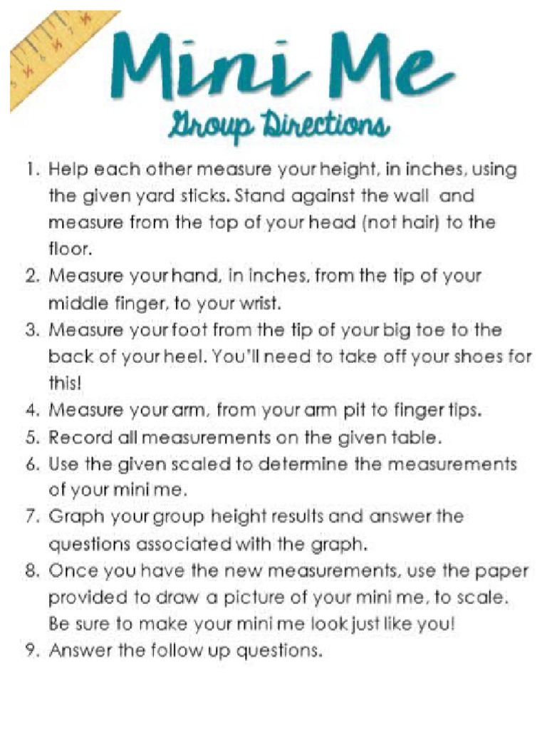 Mini Me Activity | PDF | Lifestyle