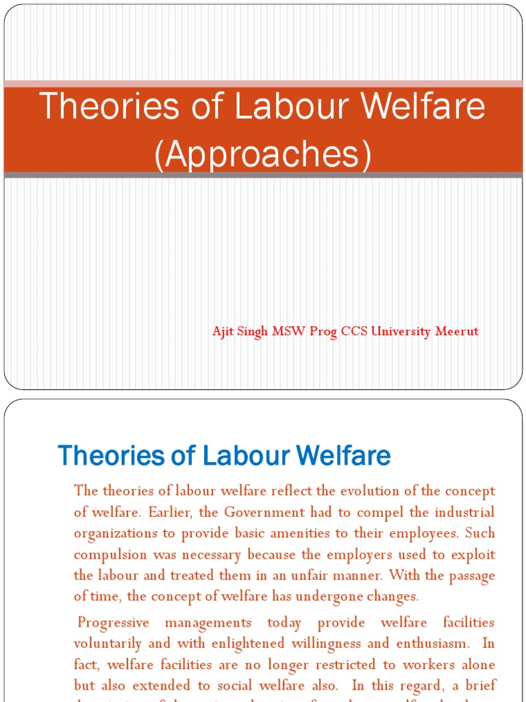 Theories of Labour Welfare (Approaches) | PDF | Labour Economics | Job ...