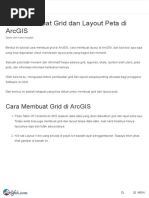 Cara Membuat Grid Dan Layout Peta Di ArcGIS | PDF