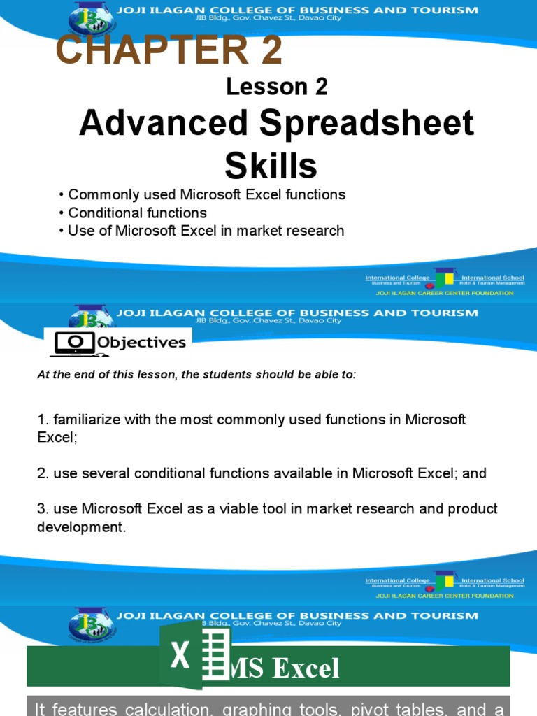 Advanced Excel Functions and Formulas | PDF | Microsoft Excel | Computing