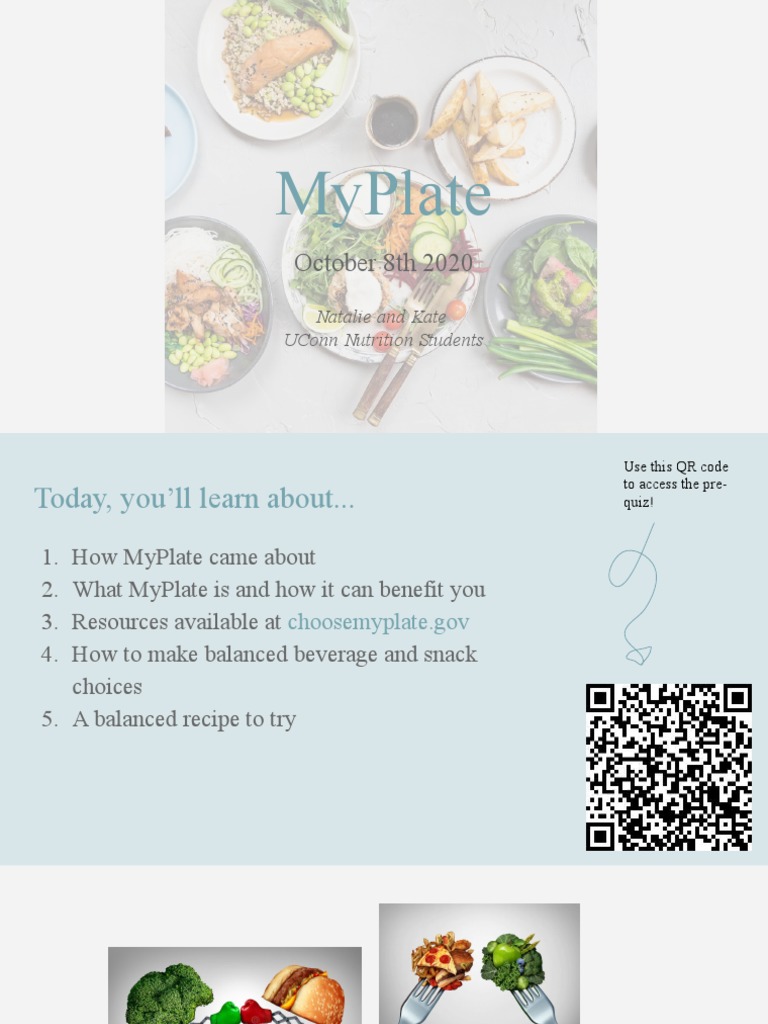History of Myplate Presentation | PDF | Healthy Diet | Foods
