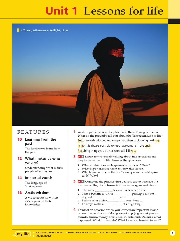 Life 2E Advanced Unit 1 SB | PDF | William Shakespeare | Confucius