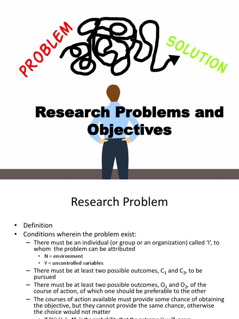 Defining Research Problems and Objectives: A Guide to Formulating ...