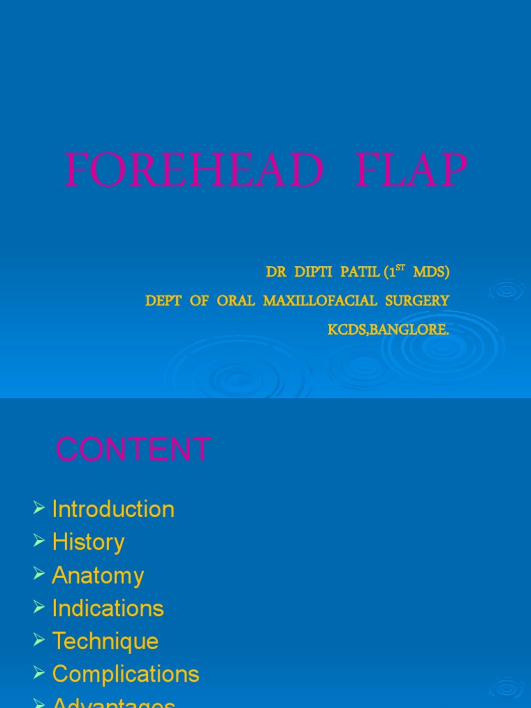 Forehead Flap in Maxillofacial Surgery | PDF | Common Carotid Artery ...