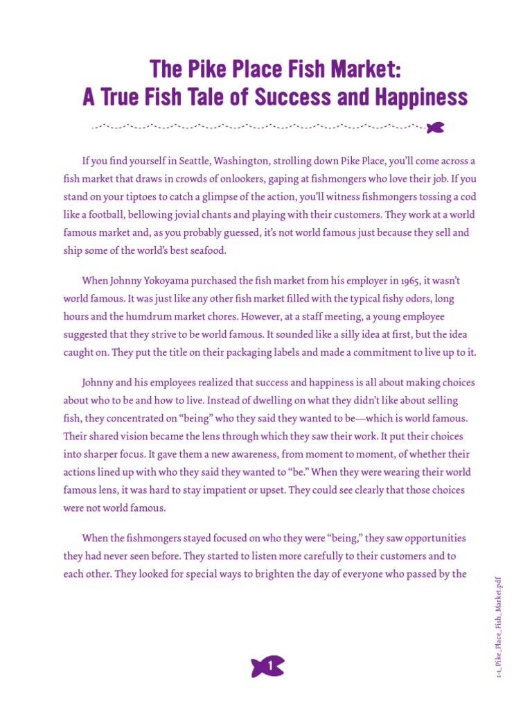 1-1 Pike Place Fish Market | PDF