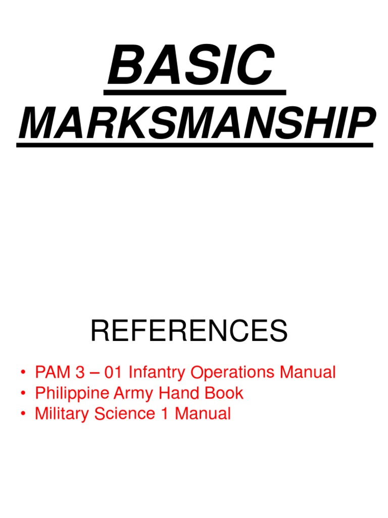 Marksmanship Training | Download Free PDF | Magazine (Firearms) | Marksman