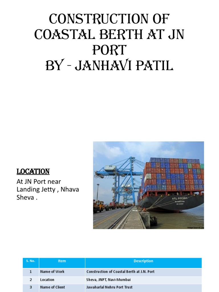 Coastal Berth Construction | PDF | Economic Sectors | Civil Engineering