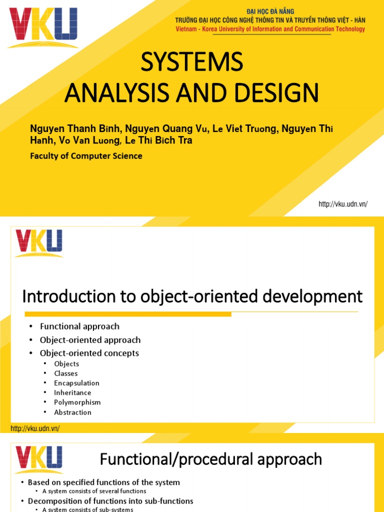 SAD - Ch1 - Introduction To Object-Oriented Development | PDF ... SAD - Ch1 - Introduction To Object-Oriented Development | PDF ...