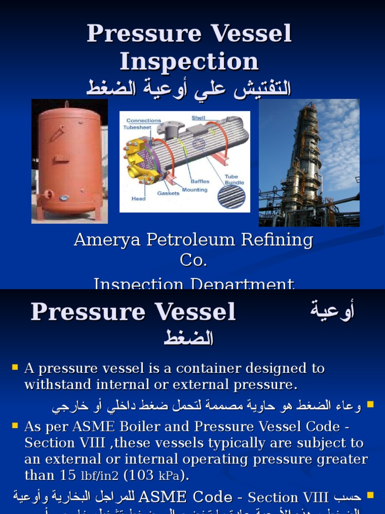 Pressure Vessel Inspection PDF Free | PDF | Energy Technology ...