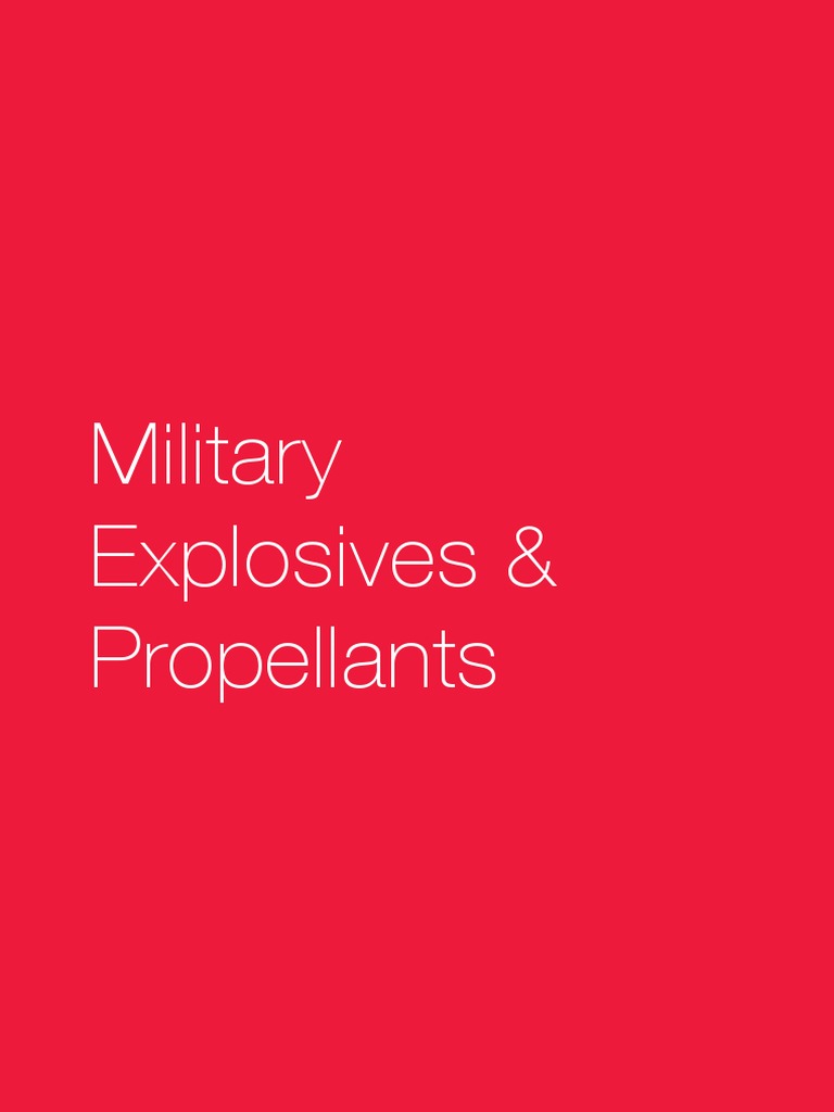 Military Explosives & Propellants | PDF | Mortar (Weapon) | Shell ...