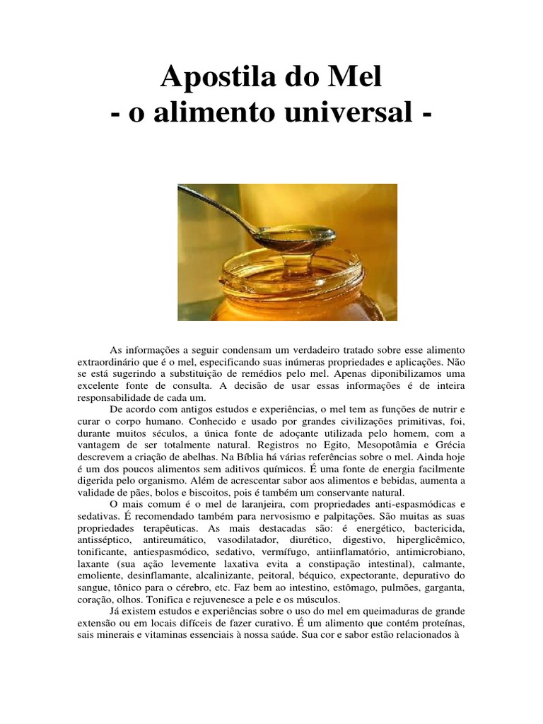 As Propriedades e Aplicações Terapêuticas do Mel: Um Guia Completo ...